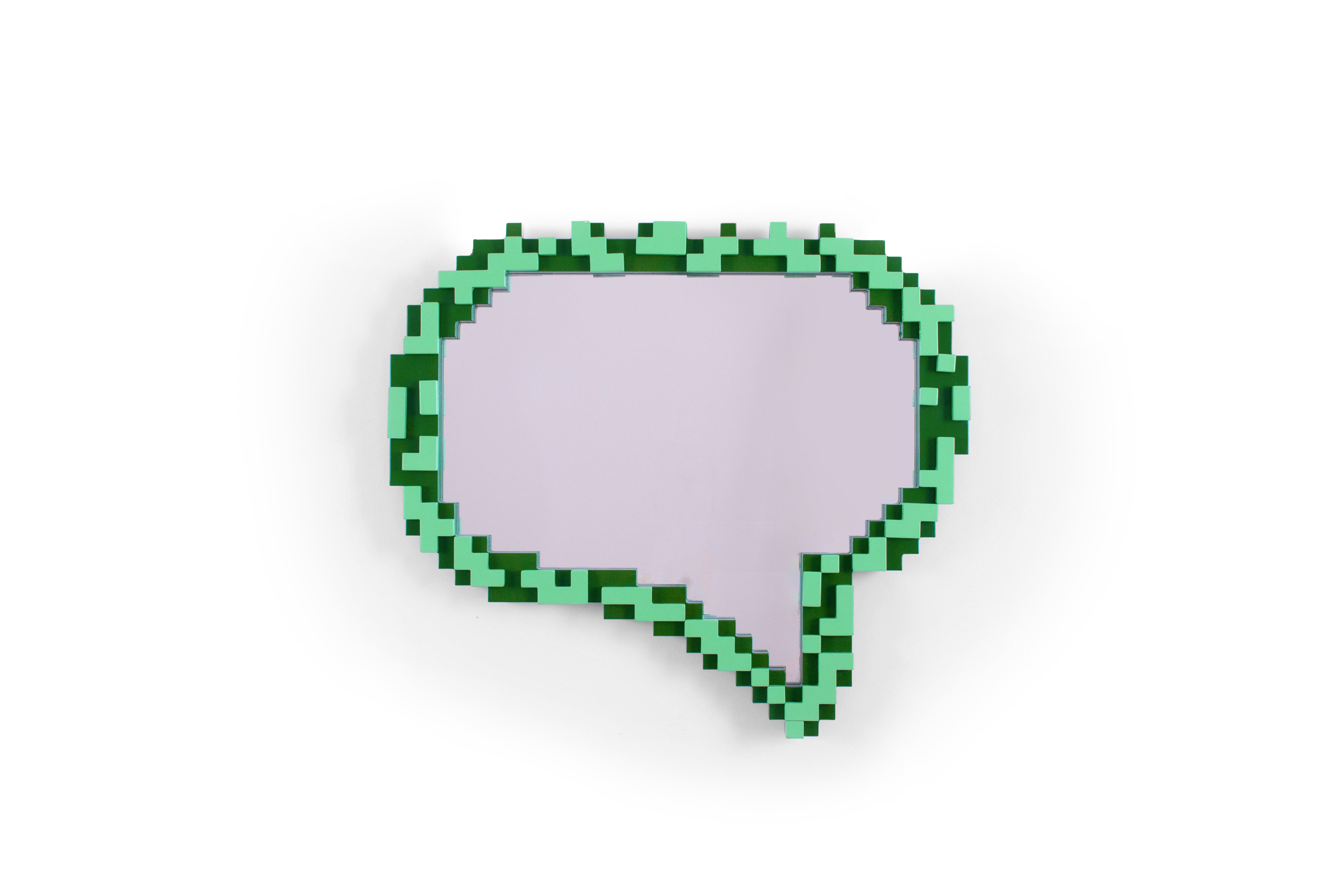 Seletti Pixel Mirror – Message | Pixelated Pop Art Mirror – northhome