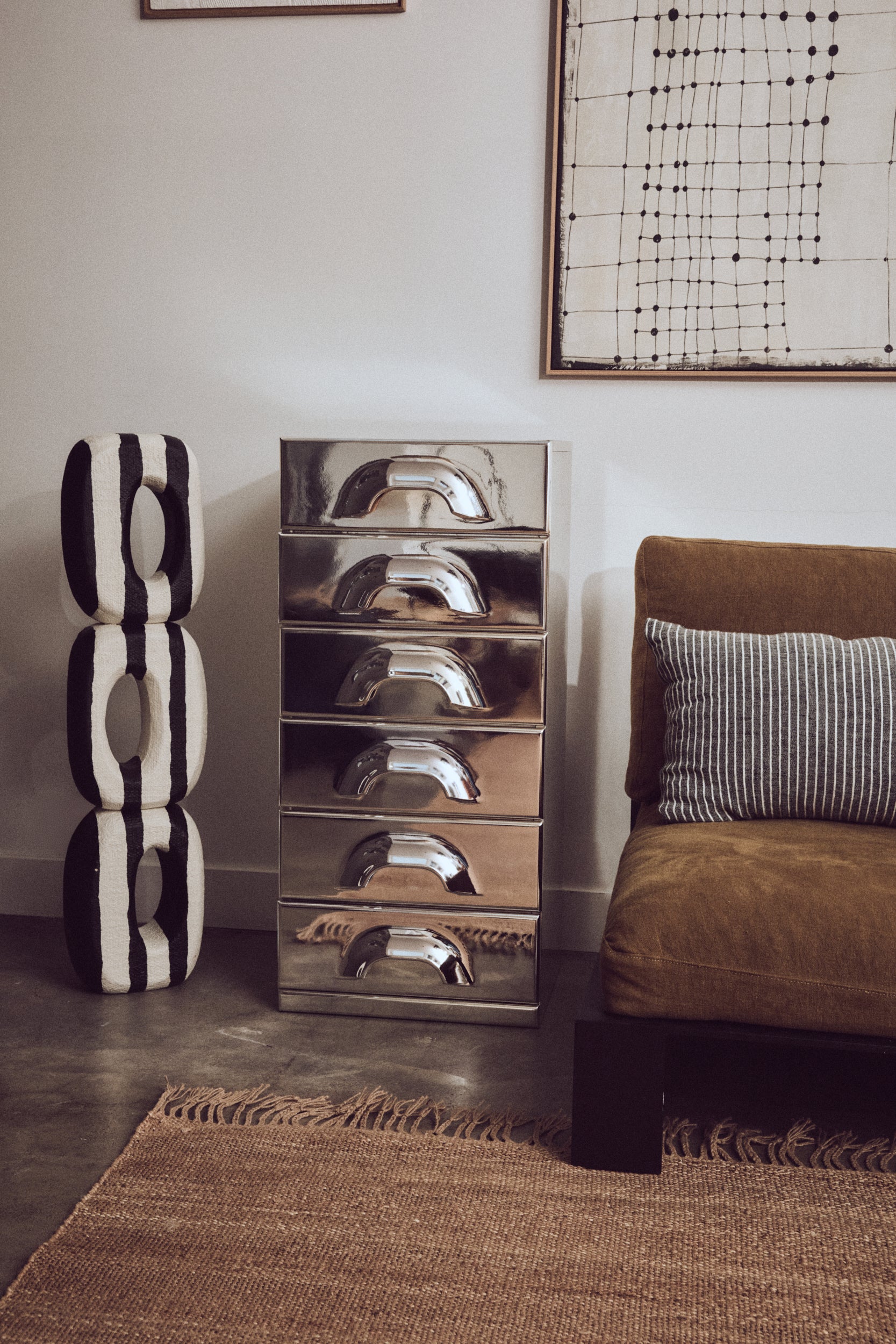 hkliving Chest of 6 Drawers – Chrome Special | Futuristic Storage ...